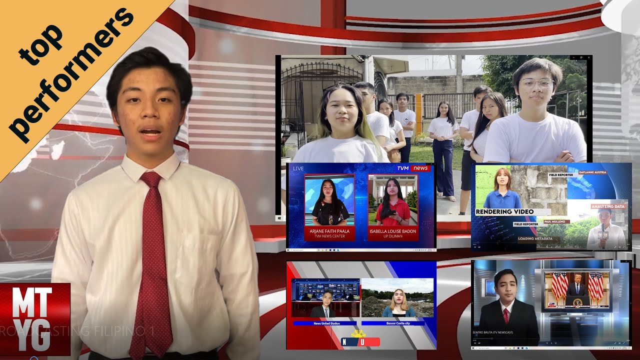 TOP PERFORMERS IN TV NEWSCASTING GROUP (ALL GRADE 10 JOURNALISM CLASS ...