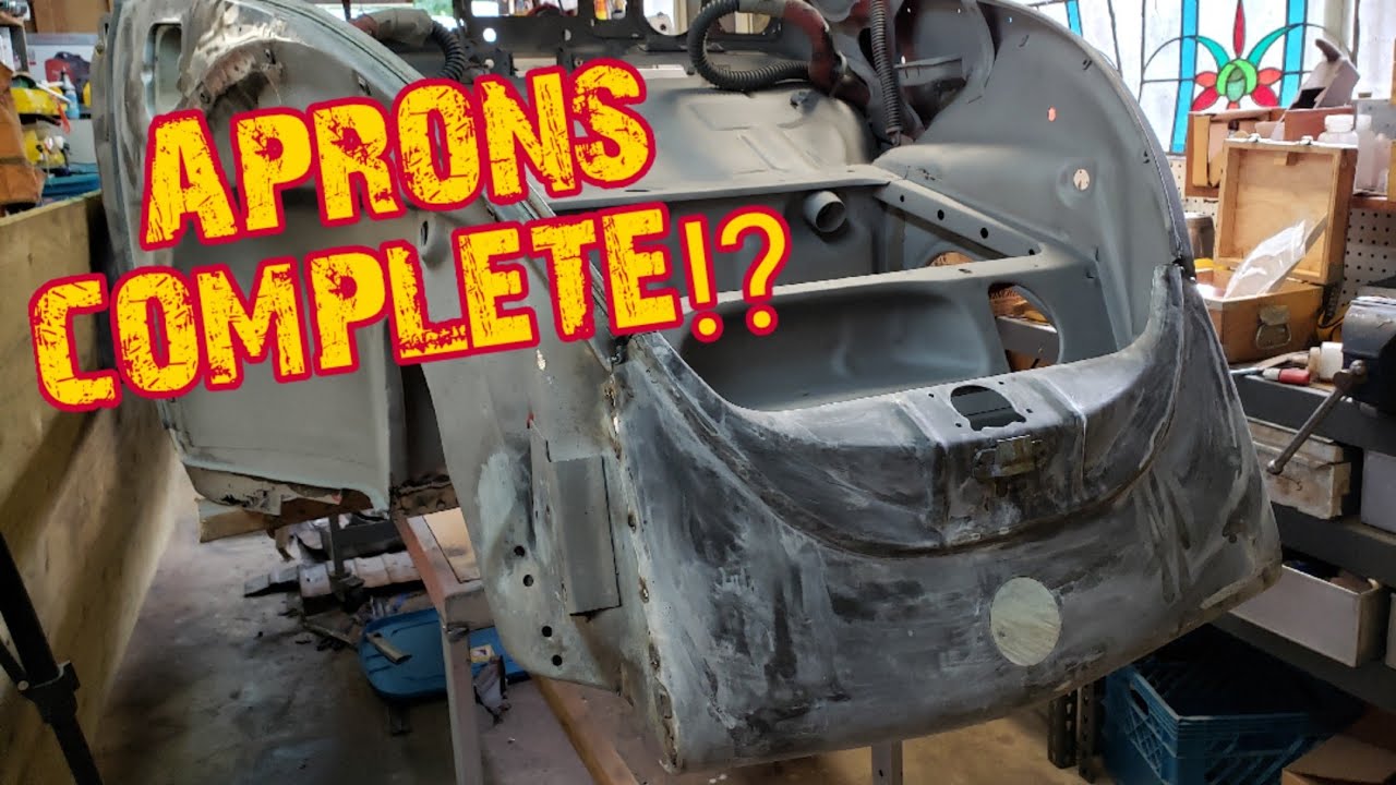 Classic VW Bug Front Apron Fitting and Welded In - YouTube