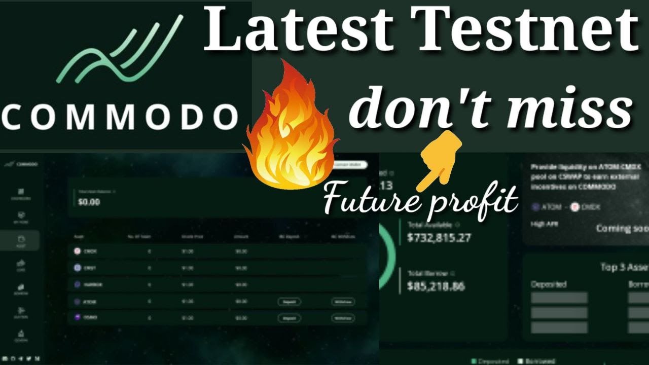 Commodo Finance Testnet on Kepler Wallet - YouTube
