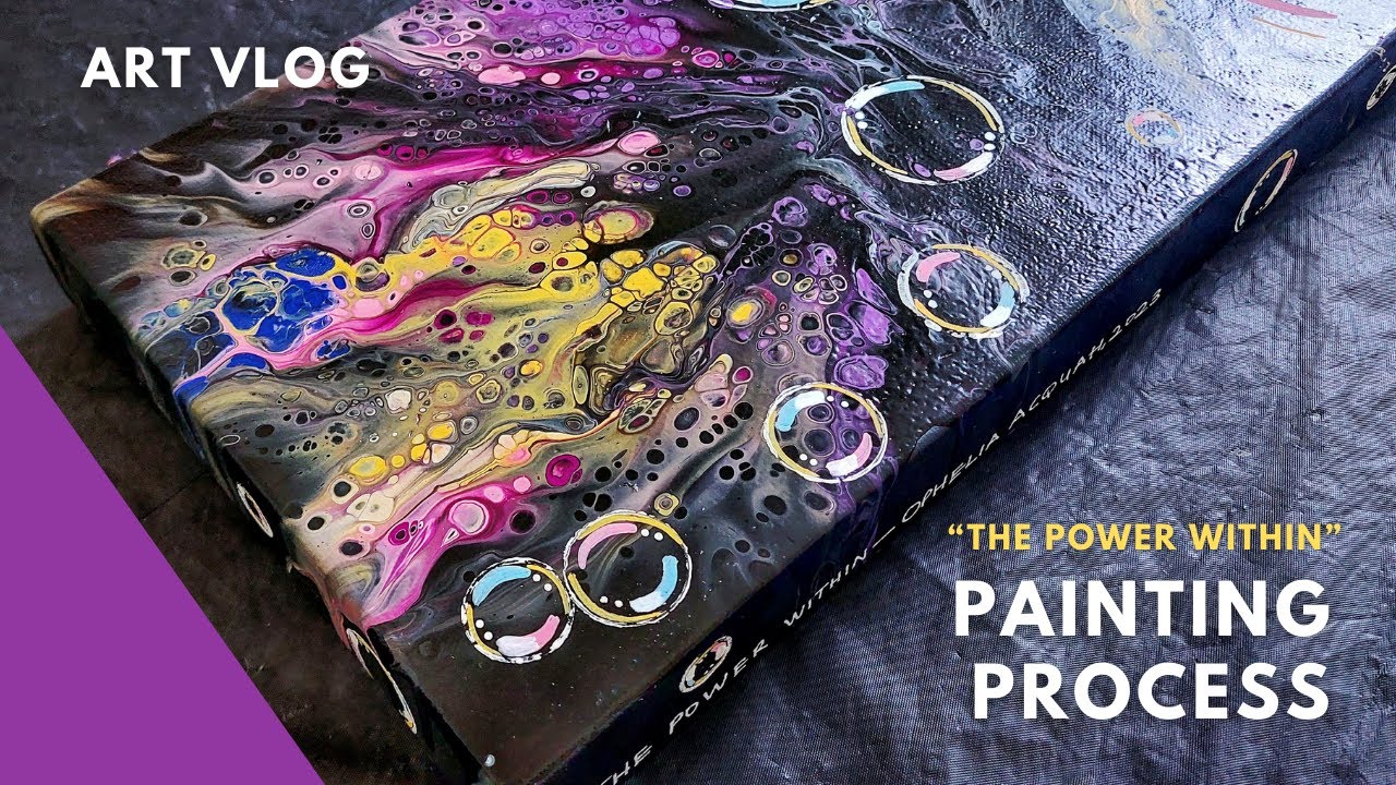 🖌️ Peaceful Painting Process: 'The Power Within' - Relaxing Art Vlog ...