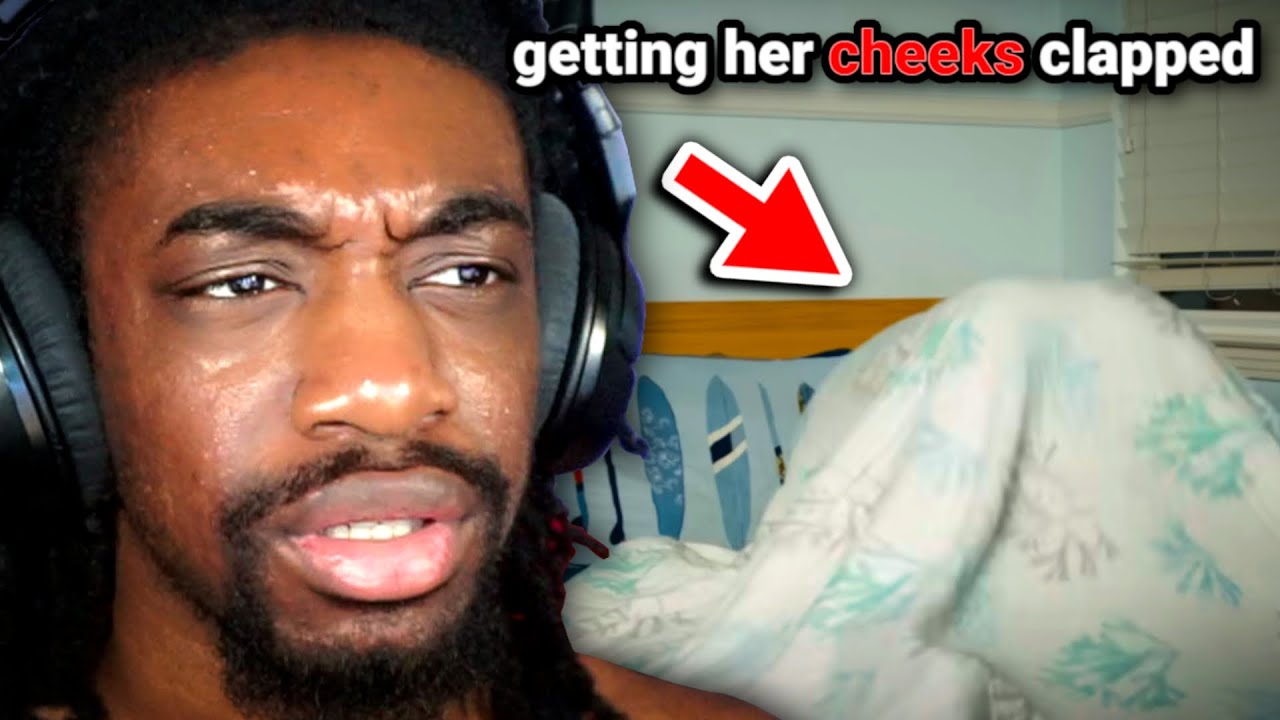 girl gets cheeks CLAPPED while boyfriend fights war! - YouTube
