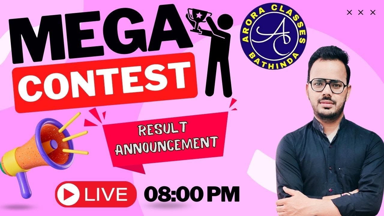 MEGA CONTEST | RESULT ANNOUNCEMENT | LIVE | 08:00 PM | BY ROHIT SAIN ...
