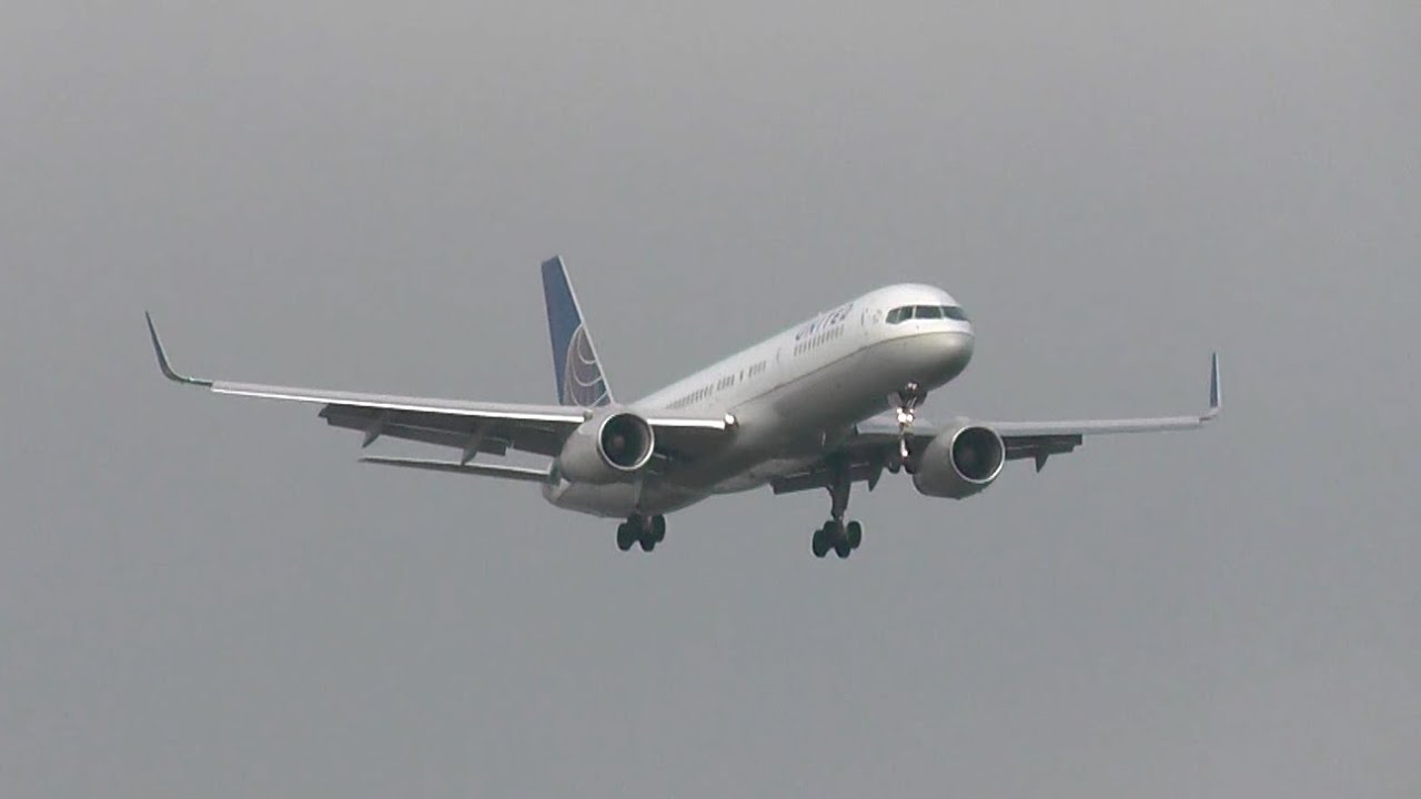 United Airlines Boeing 757-200 Winglets landing London Heathrow - YouTube
