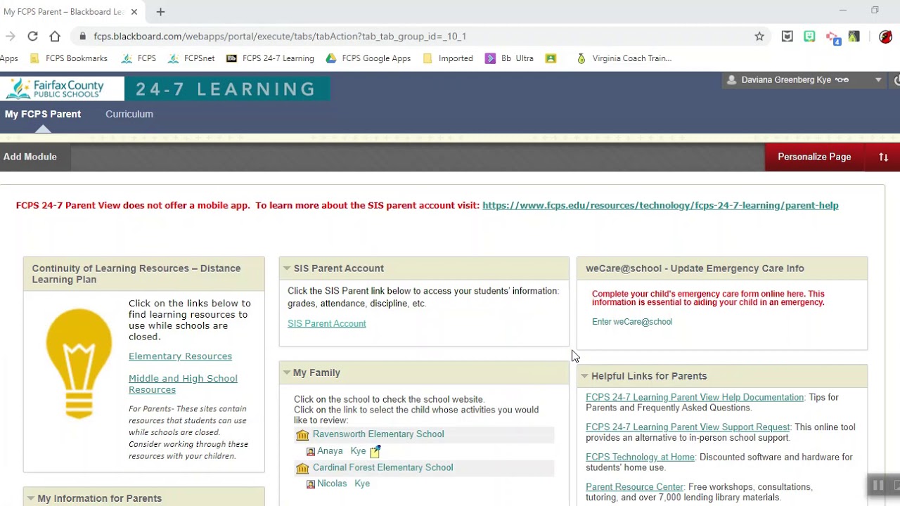 How do Parents Log Into Blackboard? - YouTube