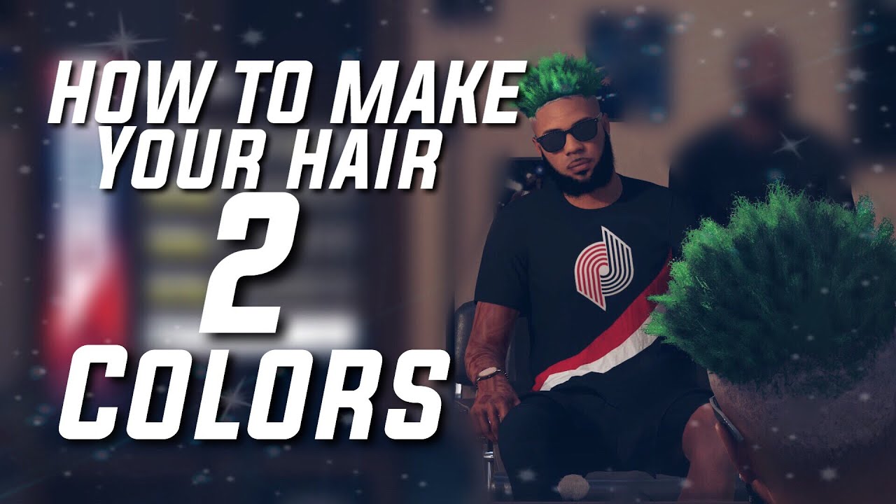 HOW TO MAKE YOUR HAIR 2 DIFFERENT COLORS IN NBA2K20‼️‼️ - YouTube