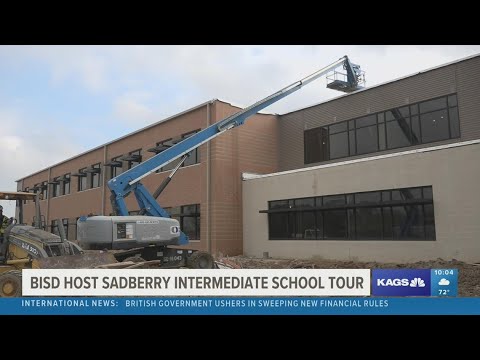 BISD hosts Sadberry Intermediate School tour - YouTube