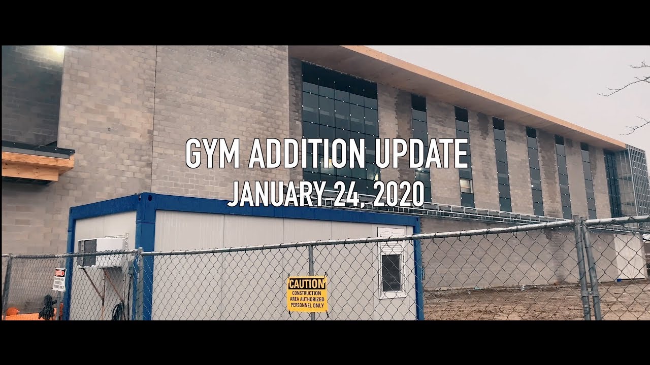 Gym Construction Update | Friday, January 24th, 2020 - YouTube