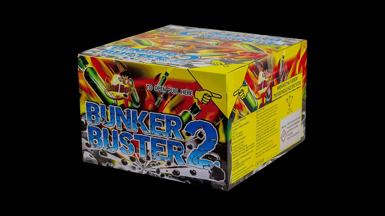 Bad Boy - Bunker Buster - 121 Shot Barrage (Diamond Fireworks) - YouTube