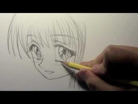 how to draw anime big eyes