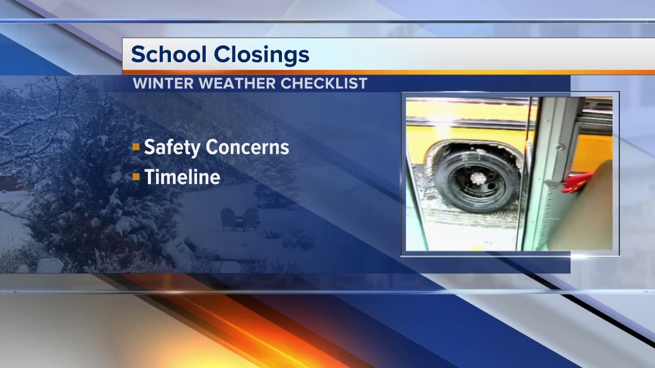 Winter weather: How schools make the snow day call - YouTube