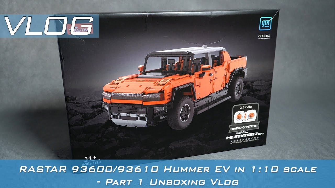 RASTAR 93600/93610 Hummer EV 1:10 scale - Part 1 Unboxing Vlog - YouTube