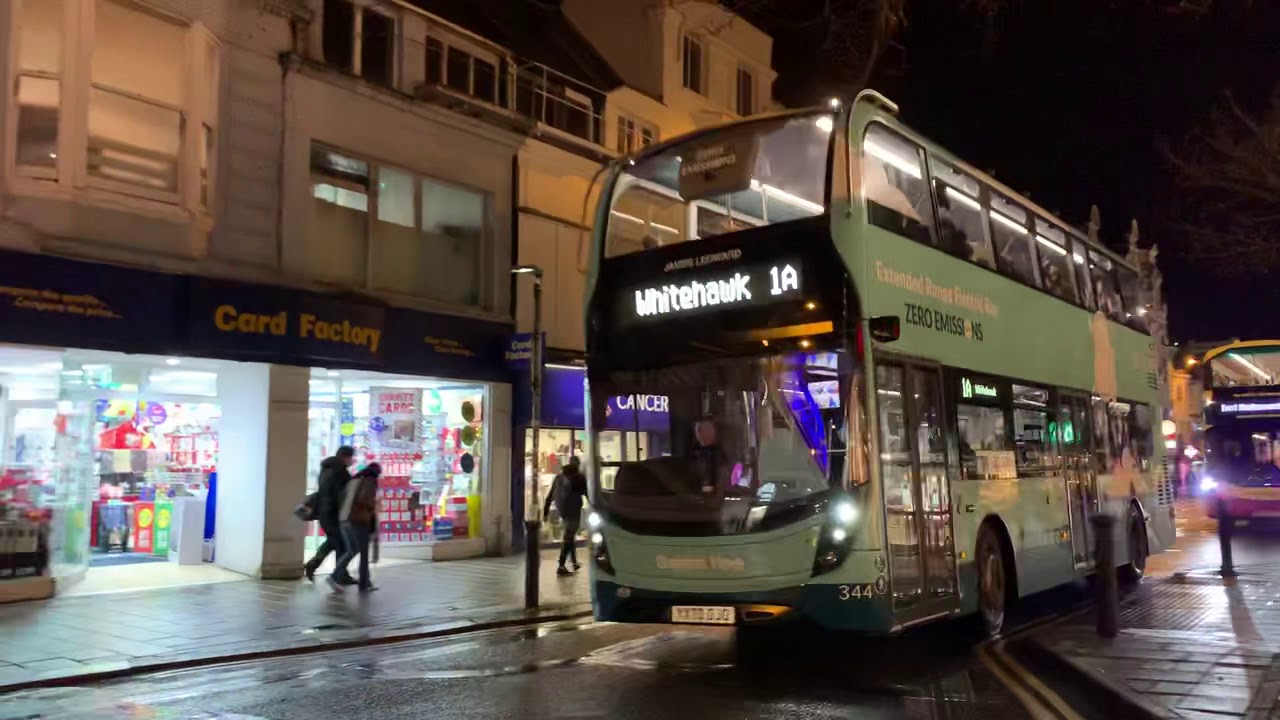 BRIGHTON & HOVE BUS ROUTE 1A ARRIVING INTO CHURCHILL SQUARE BRIGHTON ...