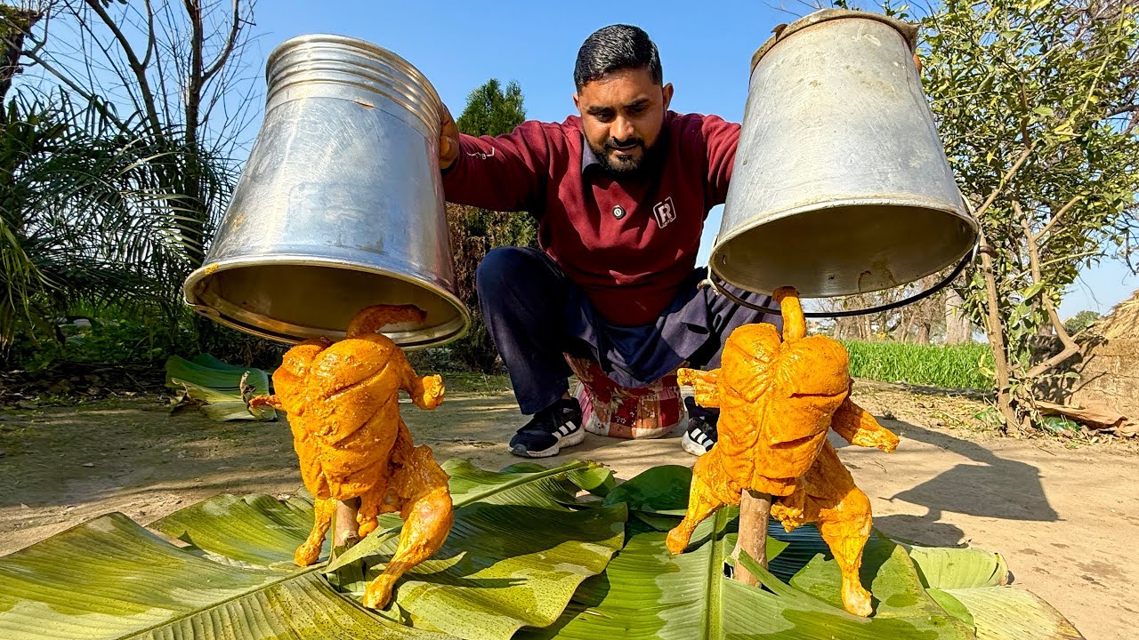 Chicken Bucket 🔥 | An Unusual Way To Prepare A Crispy Lunch | A Whole ...