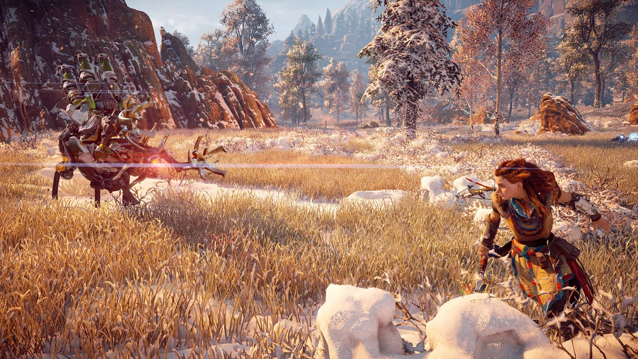 Horizon Zero Dawn Complete Edition - 4K Hunting Animals Gameplay - YouTube