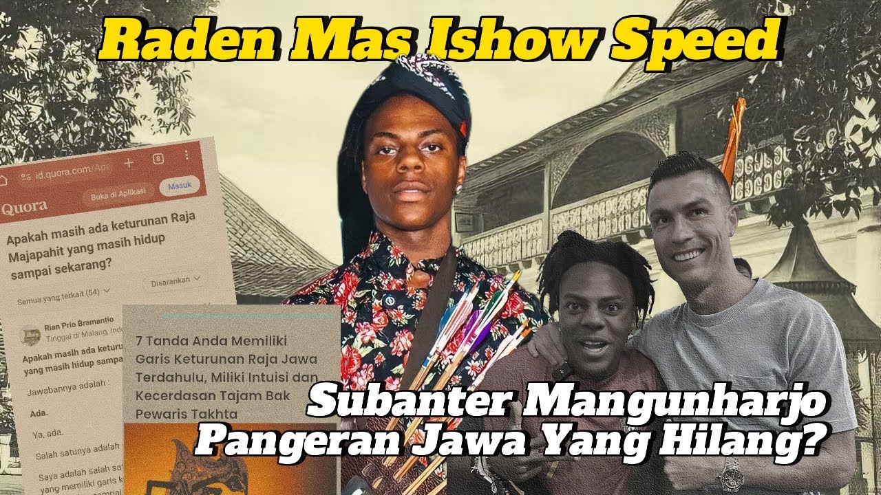 GILA!! I Show Speed Pangeran Jawa Pulang ke Indonesia Pakai Batik ...
