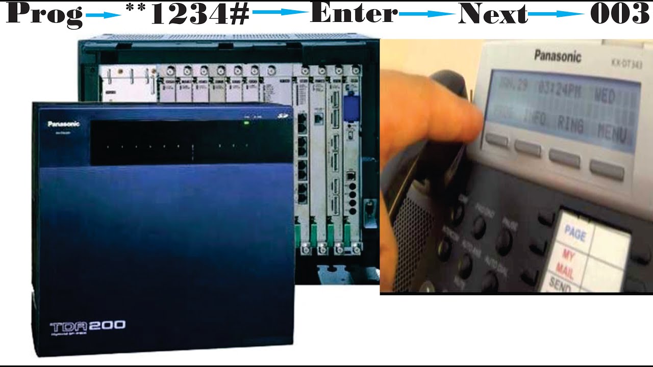 Panasonic TD200/600 Extension Number Programing - YouTube