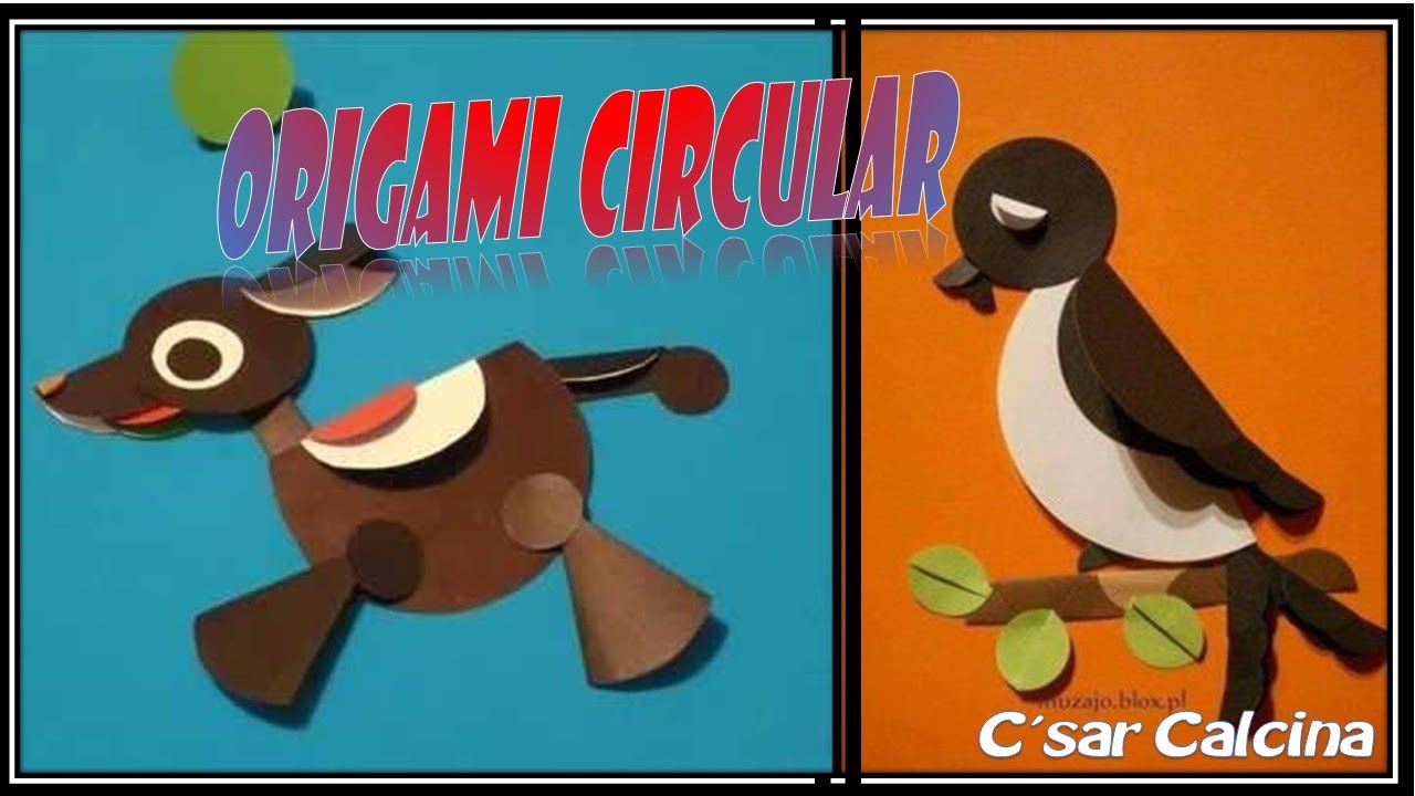 Técnicas de artes plásticas: Origami Circular - YouTube
