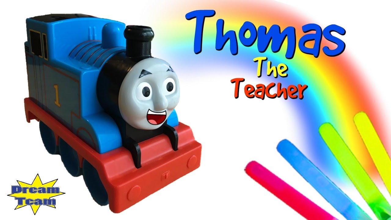 Thomas Teacher Learn Colors With Colorful Glow Sticks, Thomas the Train ...
