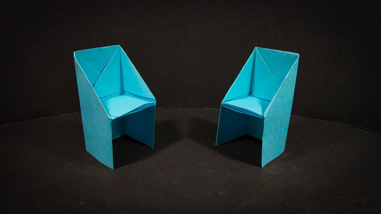 How to make paper chair without glue |paper chair| paper craft |DIY ...