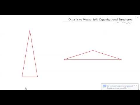 Organic vs Mechanistic Organizational Structures 1بالعربي - YouTube