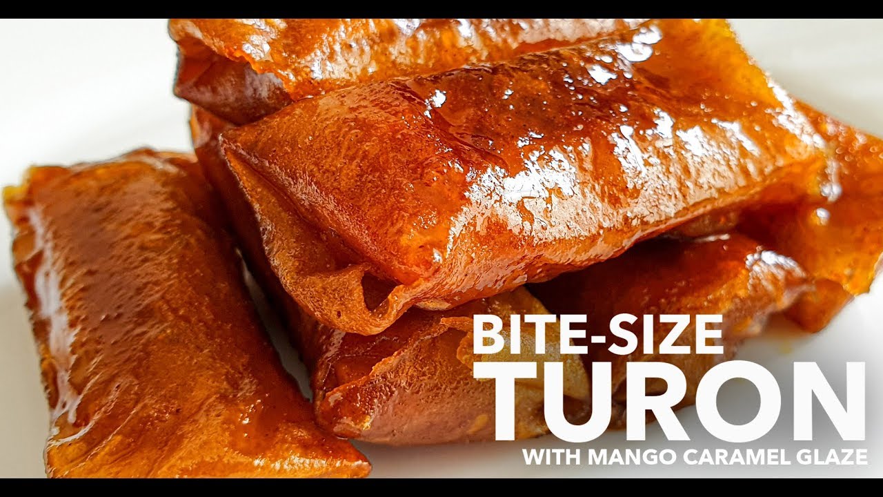 Bite-size Turon with Mango Caramel Glaze | Sexy Chef - YouTube