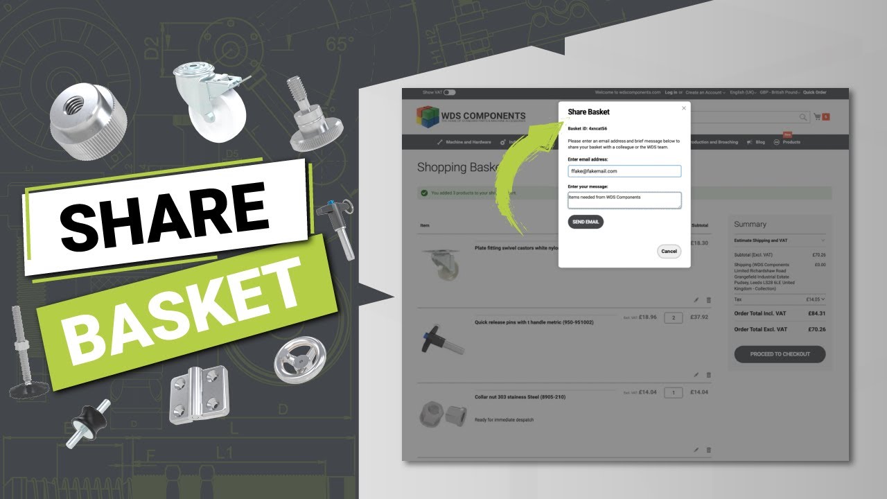 Share basket - WDS Components - YouTube