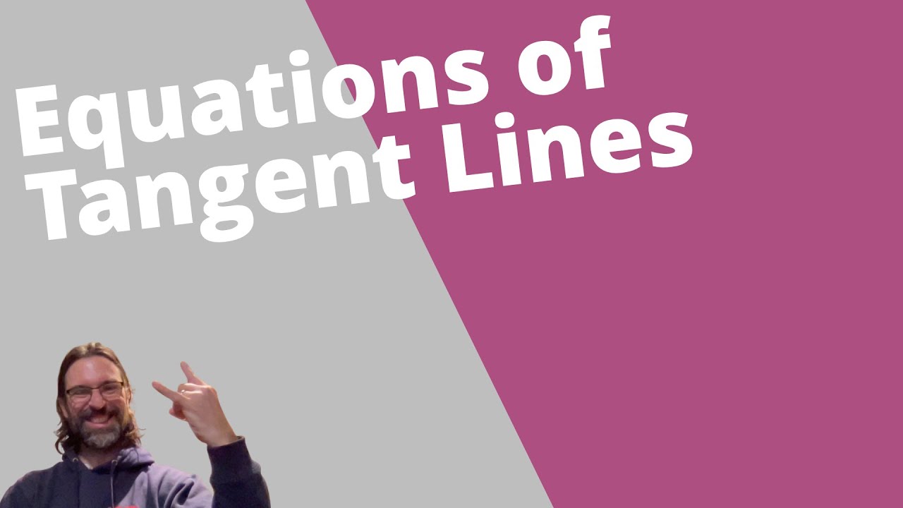 How to find the equation of the tangent line | IB SL Math AA - YouTube