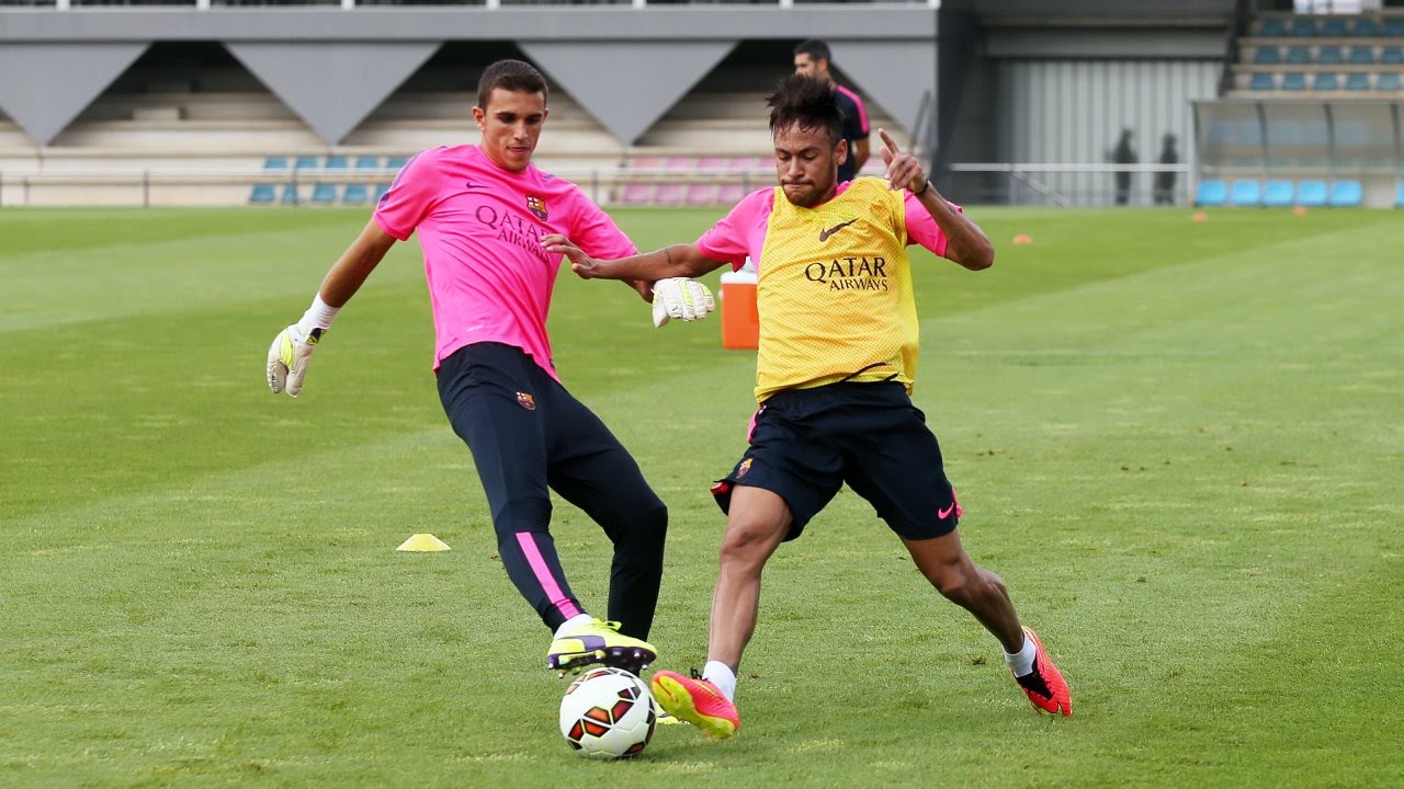 Neymar World Cup 2014 Training Neymar New Look In A Brazil Training