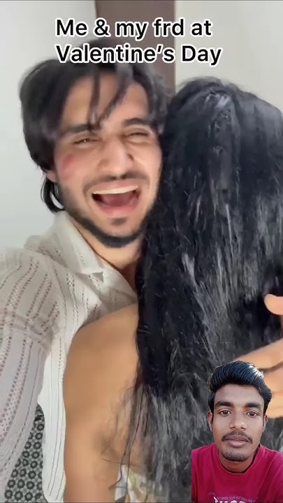 Me & My friend Valentine's Day🤣🤣 #comedy #funny #couple #abrazkhan # ...