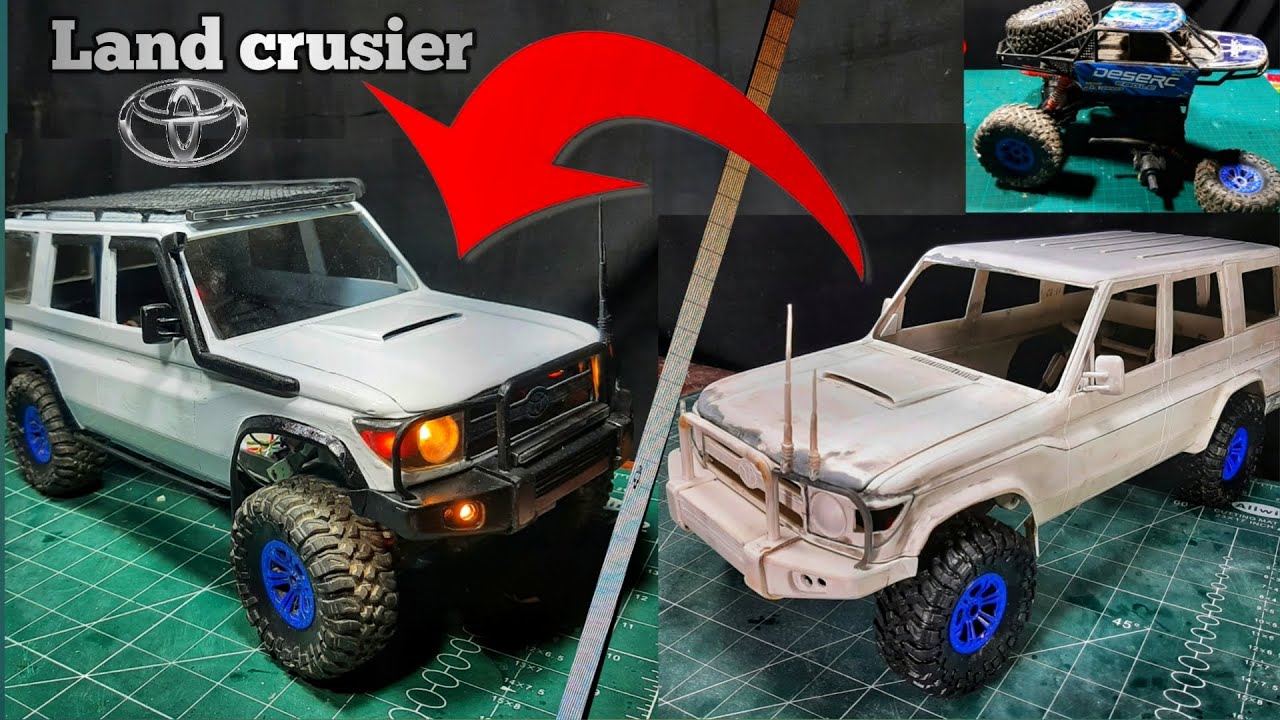 How to make RC Toyota Land Cruiser Crrawler at home | RC land cruiser ...