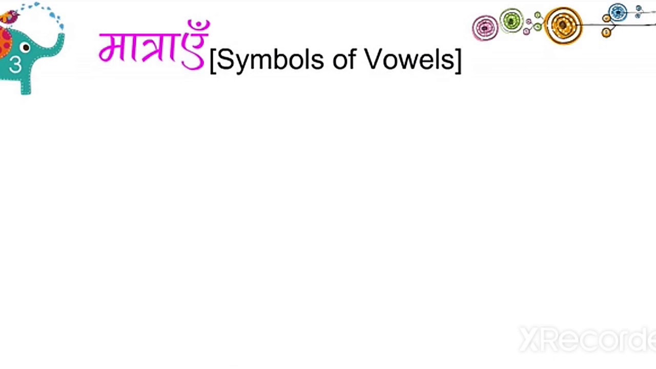 Class 2 Hindi Vyakaran - Matrayen : by SumanVaishnav 07-07-2020 - YouTube