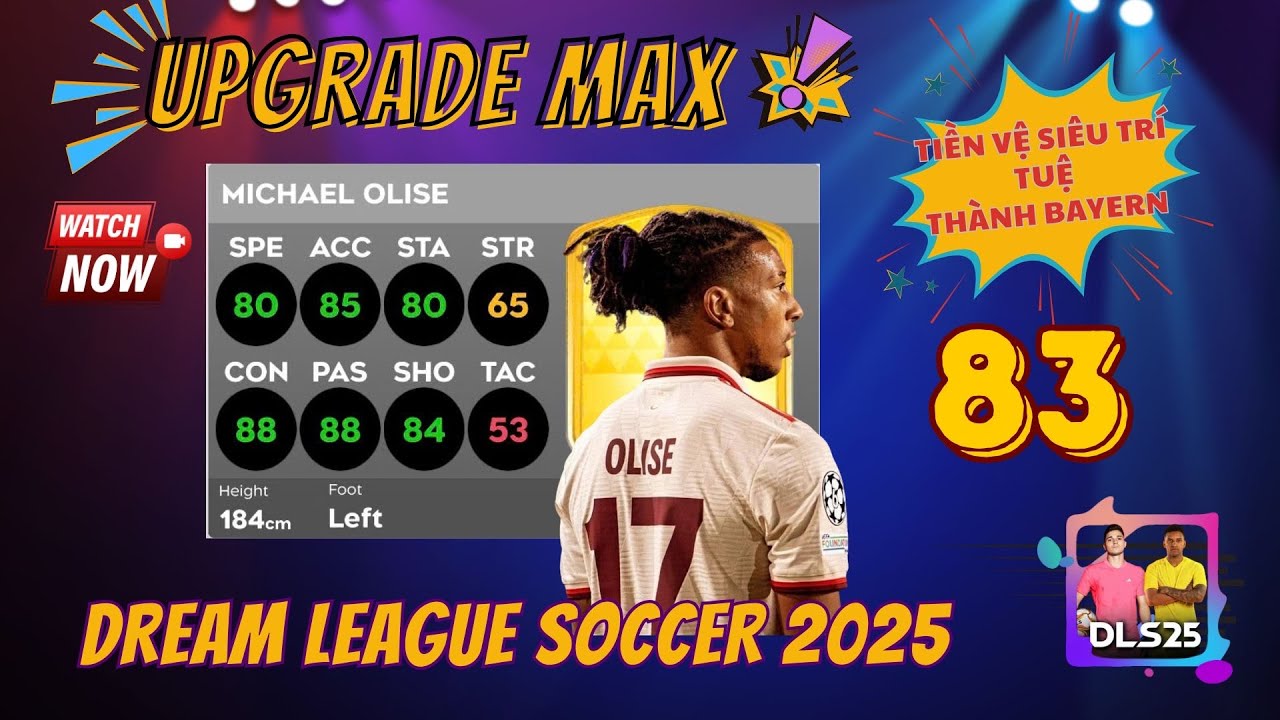 UPGRADE MAX MICHAEL OLISE RM 83 - THE BEST RM PLAYER IN DLS25-NÂNG CẤP ...
