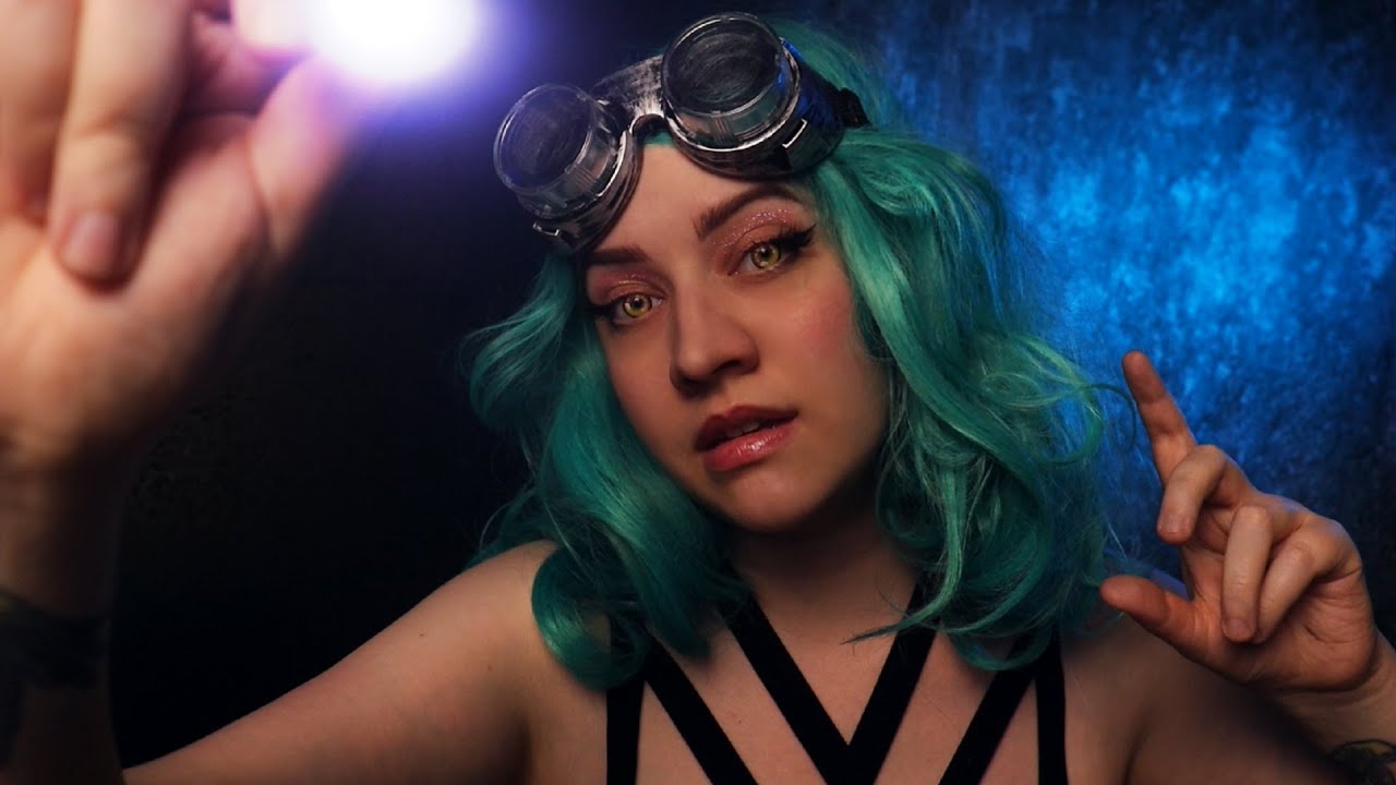 ASMR Cyberpunk Mechanic Repairs Your Face (Cleaning, Measuring ...