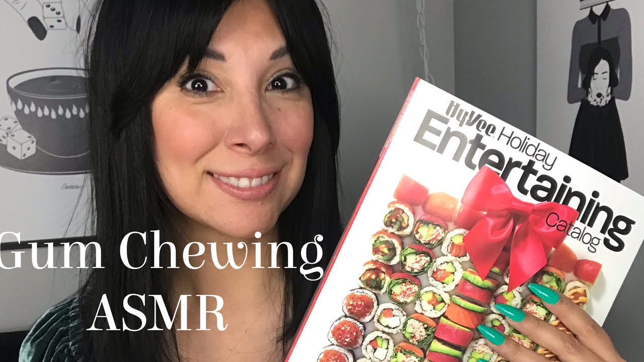 Gum Chewing ASMR: Hy Vee Holiday Flip Through 🎀 - YouTube