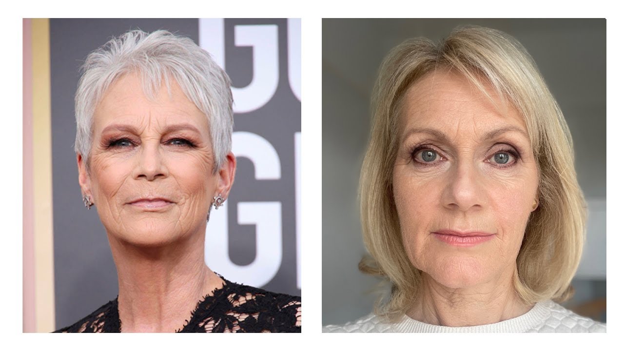Golden Globes 2023 Jamie Lee Curtis Inspired Tutorial - Makeup for ...