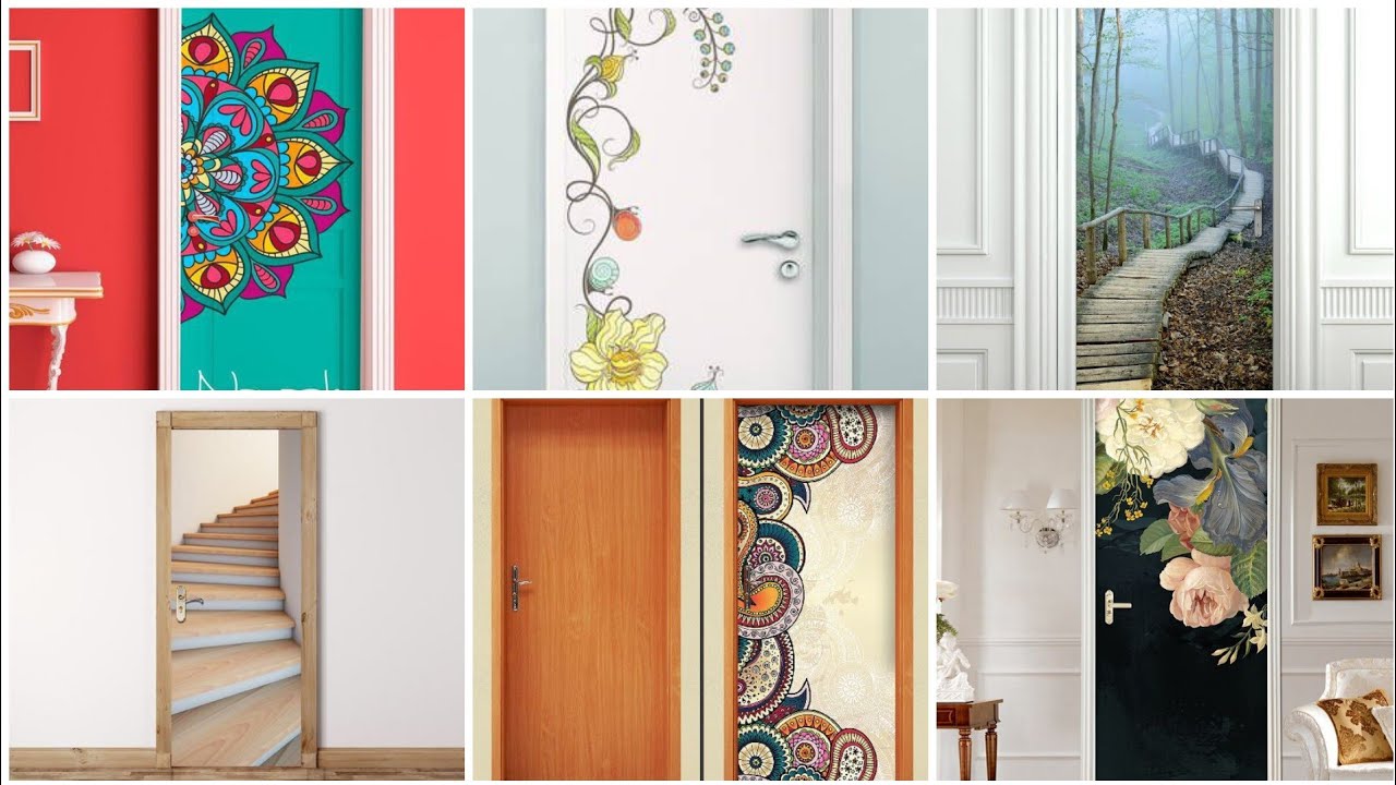 Unique Fantasy Door Murals/Vinyl decal Door Stickers to make boring ...