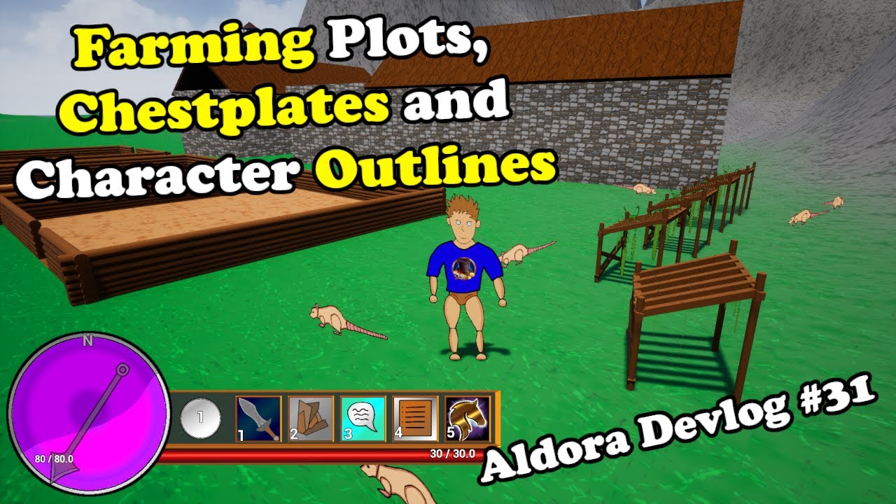Farming Plots, Chestplates and Character Outlines | Aldora Devlog #31 ...