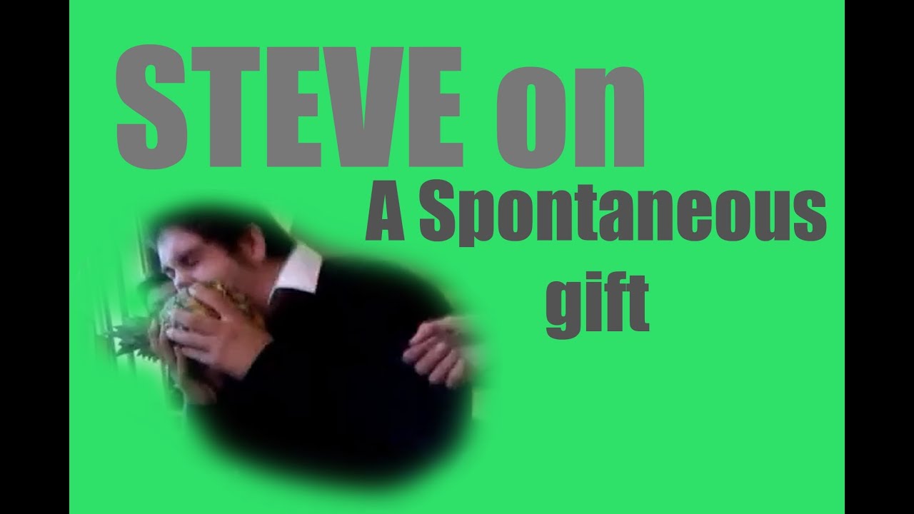 STEVE on a Spontaneous gift - YouTube