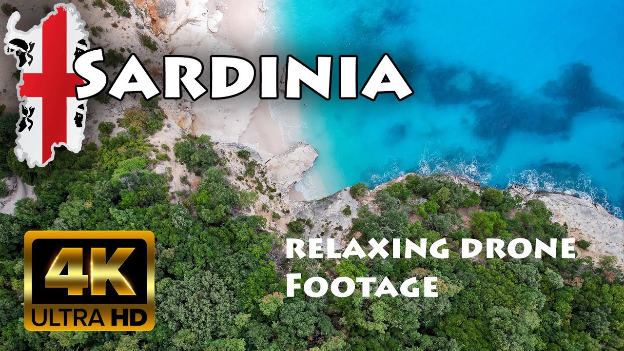 【4K】Sardinia - Drone Relaxation Video with Calming Music - YouTube