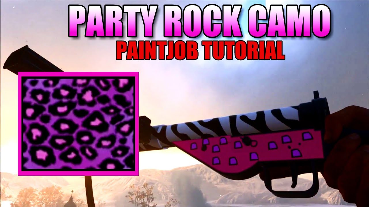 HOW to MAKE "PARTY ROCK CAMO" in COD WW2 | COD WW2 PARTY ROCK CAMO ...