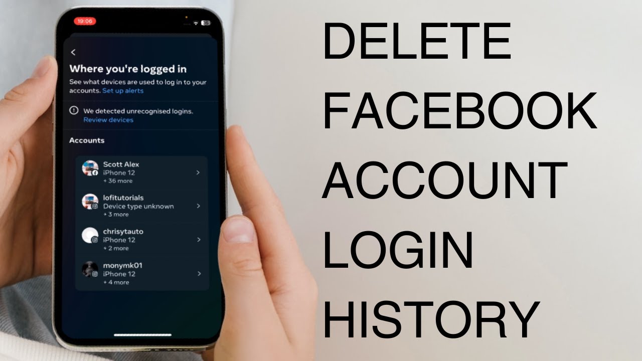 How To Delete Facebook Account Login History - Full Guide - YouTube
