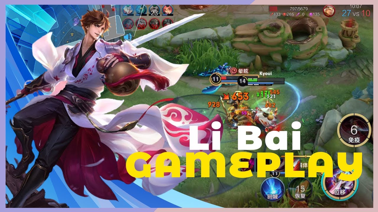 Li Bai Is The Best Hero For Outplays | Honor of Kings - YouTube