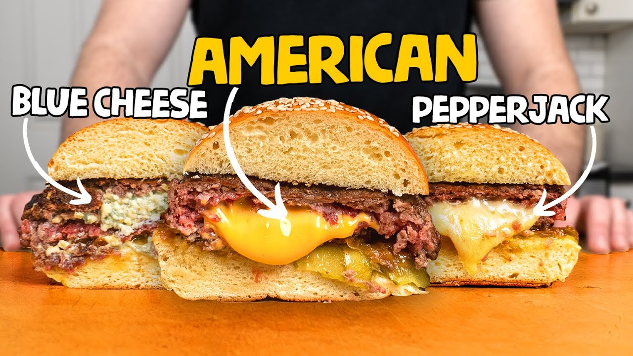 MOLTEN Cheese-Stuffed Burgers aka The Juicy Lucy | Cooking The States ...