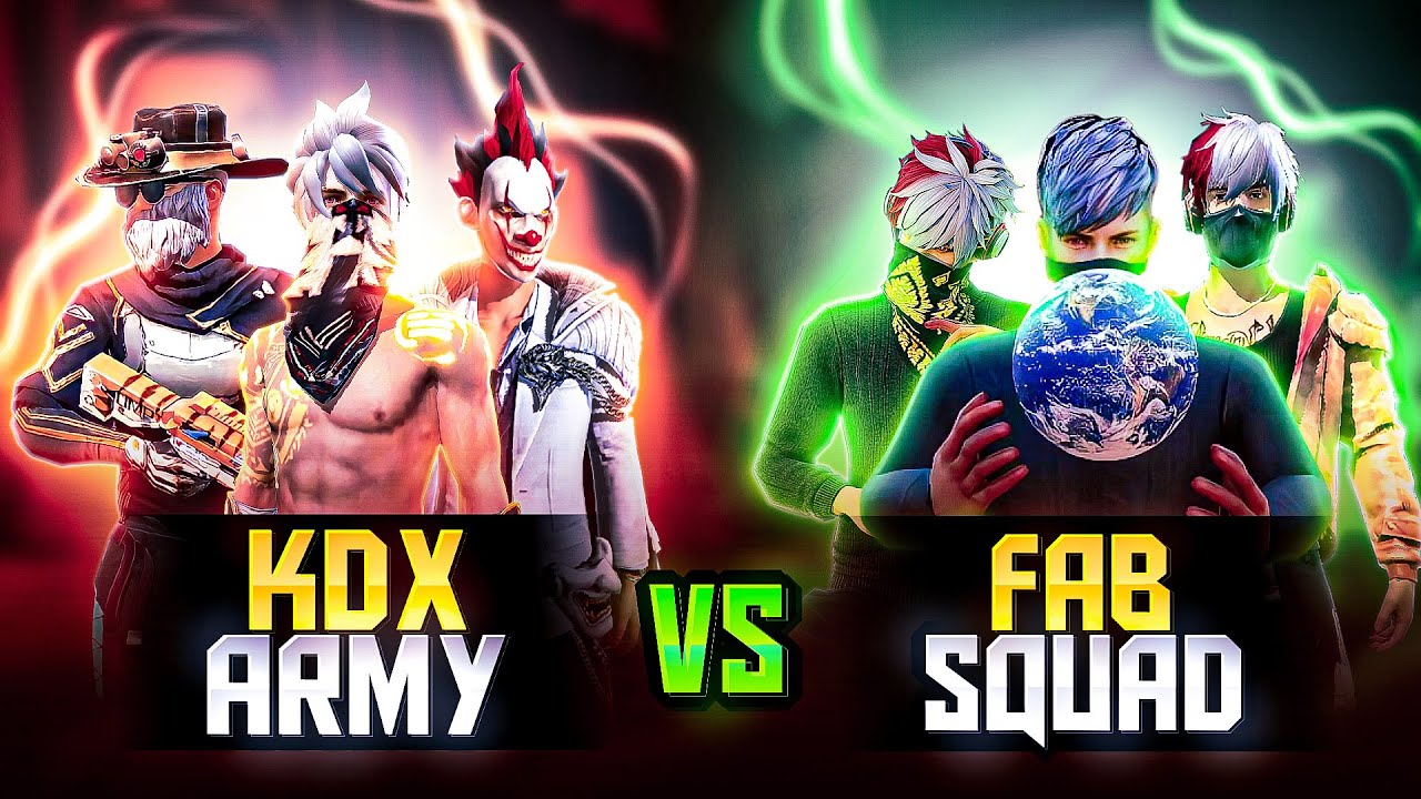 KDX ARMY VS FAB SQUAD 😈 BATTLES OF YOUTUBERS ️😎ROAD TO 10K💓😉 # ...