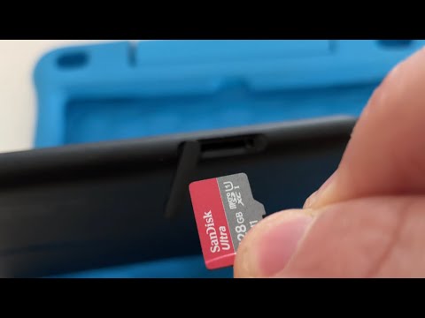 Inserting the micro sd into Amazon kids+ tablet - YouTube