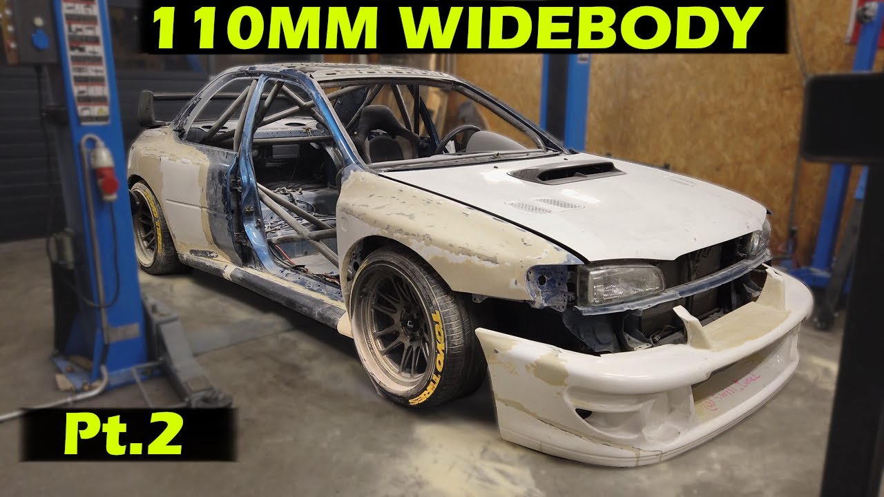 WIDEBODY KIT 110mm - Sanding For Days [Pt. 2/2] - Subaru GC8 RSTI Build ...