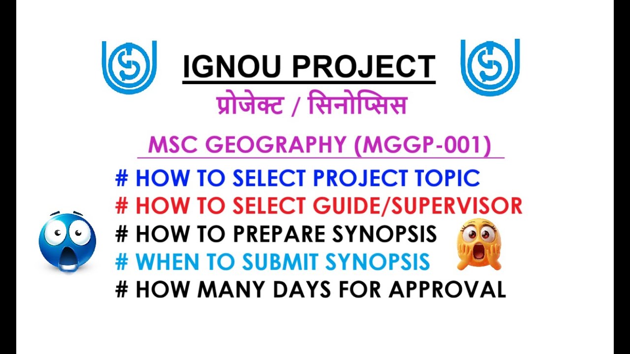 IGNOU MSC Geography Synopsis | Synopsis Approval - #youtube #ignou # ...
