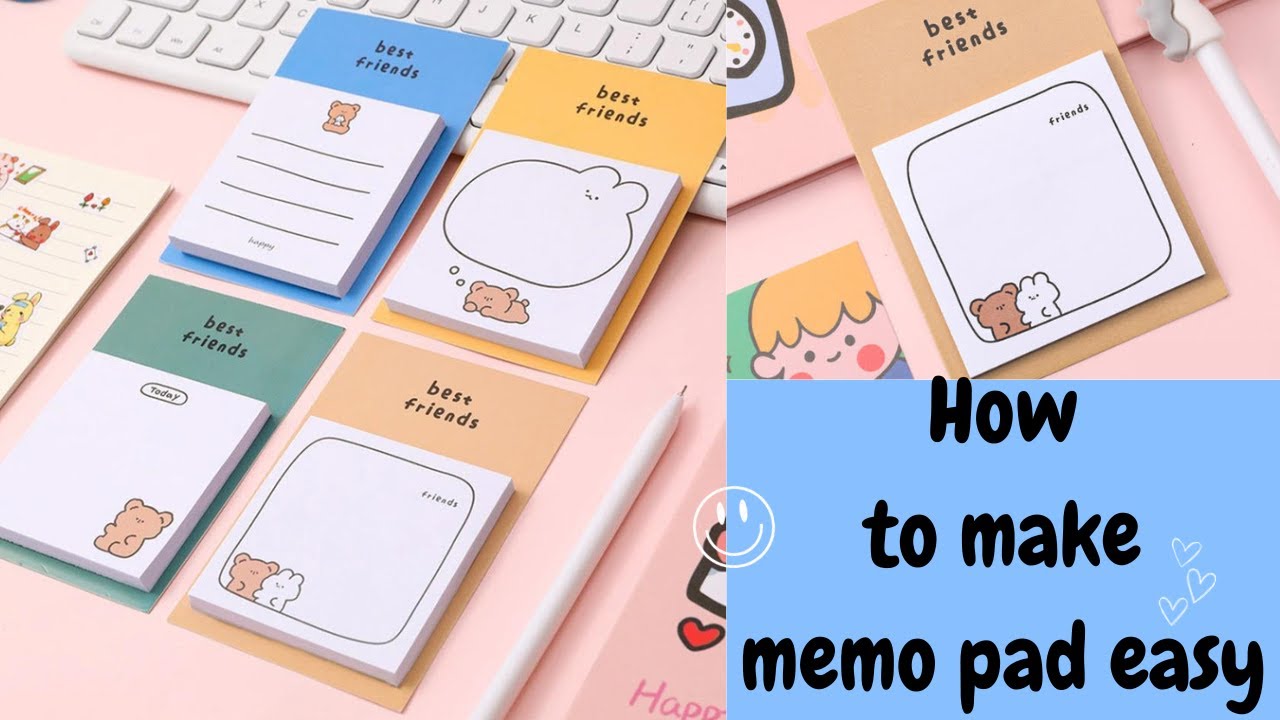 How to Make Memo Pad Easy at Home || Diy School Supplies || School ...