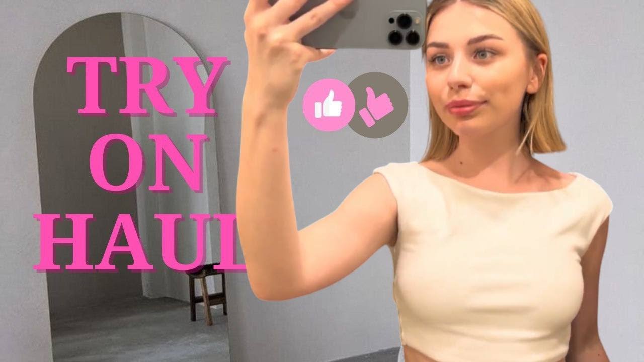 [4K] Try on Haul | Transparent Clothing with Sophie - YouTube