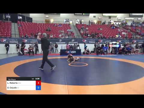 106 Lbs 7th Place - Libby Roberts, Inland Northwest Wrestling Training Center Vs Genesis Cejudo, A